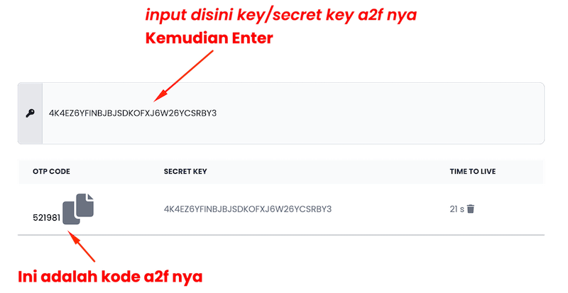2FA Tools App - google authenticator autentikator gauth auth 2fa live